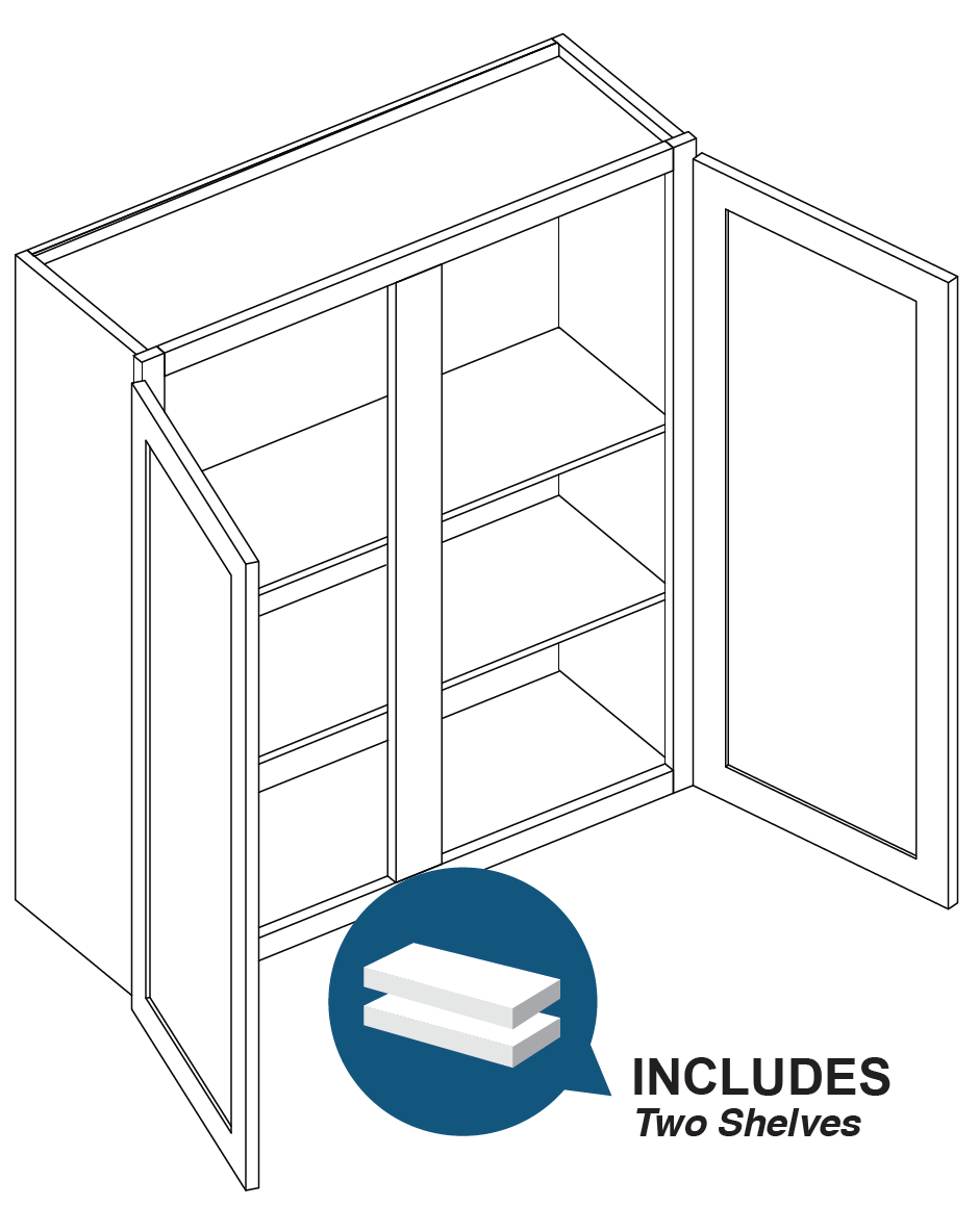 36" Tall – Shaker Cabinet Supply INC