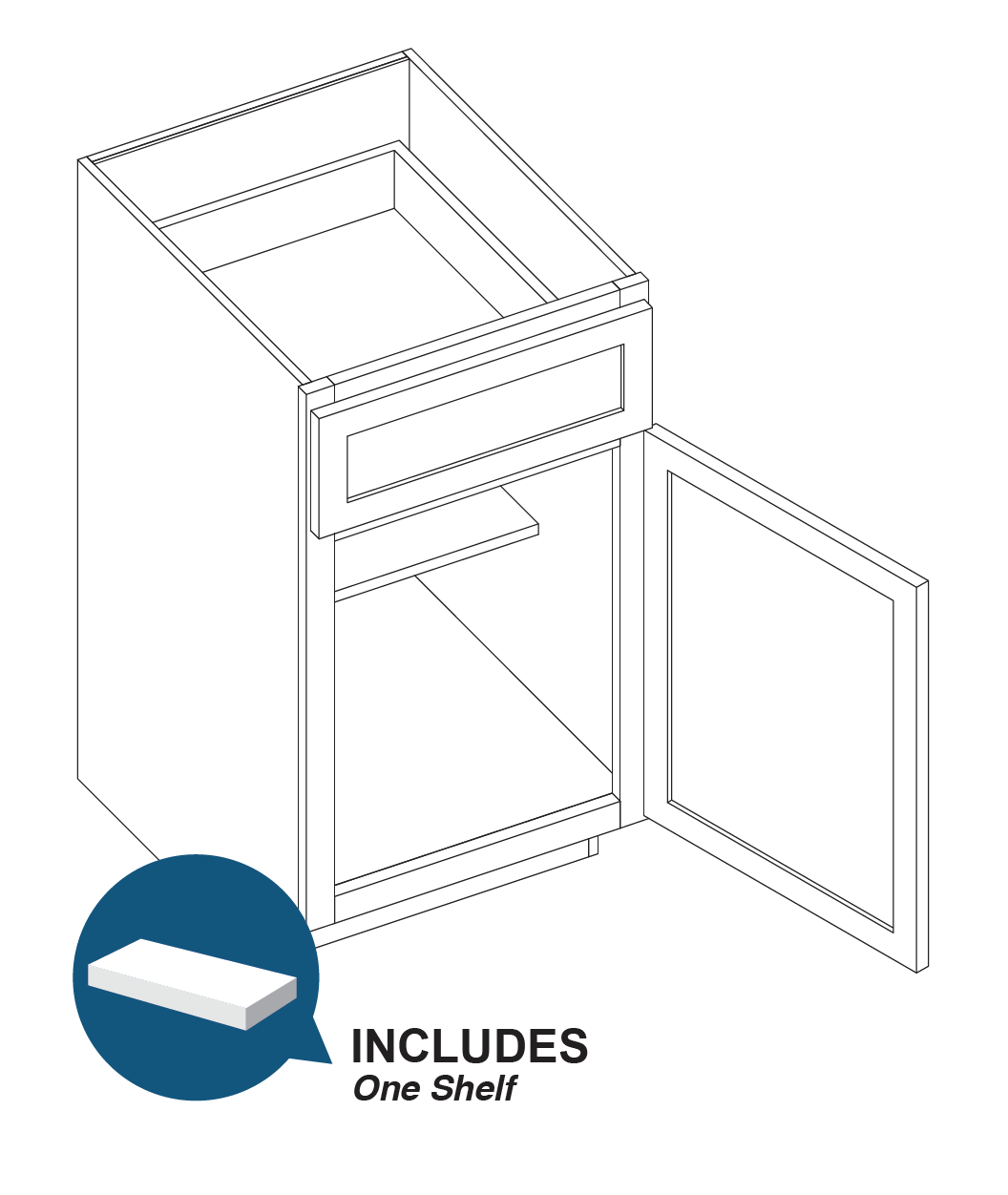 Vanity Standard Base – Shaker Cabinet Supply INC